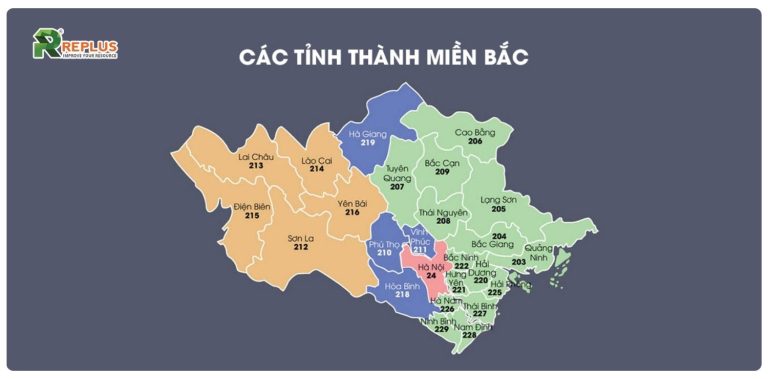 Bản đồ miền Bắc từng khu vực cập nhật mới nhất 2025