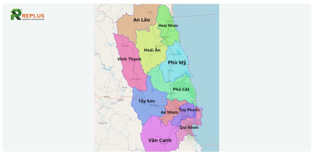 Bản đồ miền Trung đầy đủ 19 tỉnh thành mới nhất hiện nay