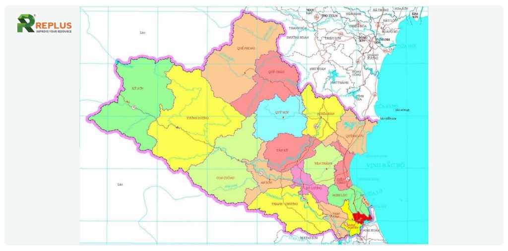 Bản đồ miền Trung đầy đủ 19 tỉnh thành mới nhất hiện nay