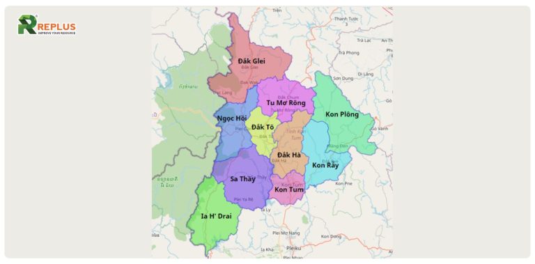 Bản đồ miền Trung đầy đủ 19 tỉnh thành mới nhất hiện nay