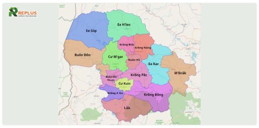 Bản đồ miền Trung đầy đủ 19 tỉnh thành mới nhất hiện nay